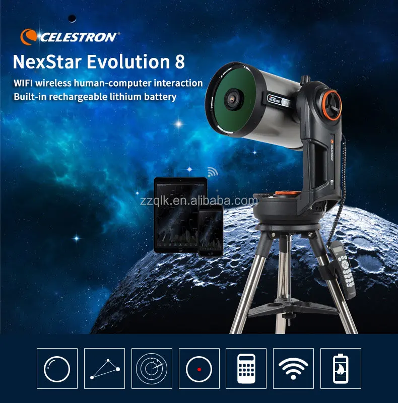 Celestron Nexstar Evolution 8 203mm F/10 Aplanatic Schmidt-cassegrain Optical Tube Asse Wifi ...