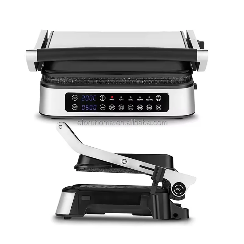 Eforu 4 Slice Stainless Steel Sandwich Toaster Multifunctional Electric ...