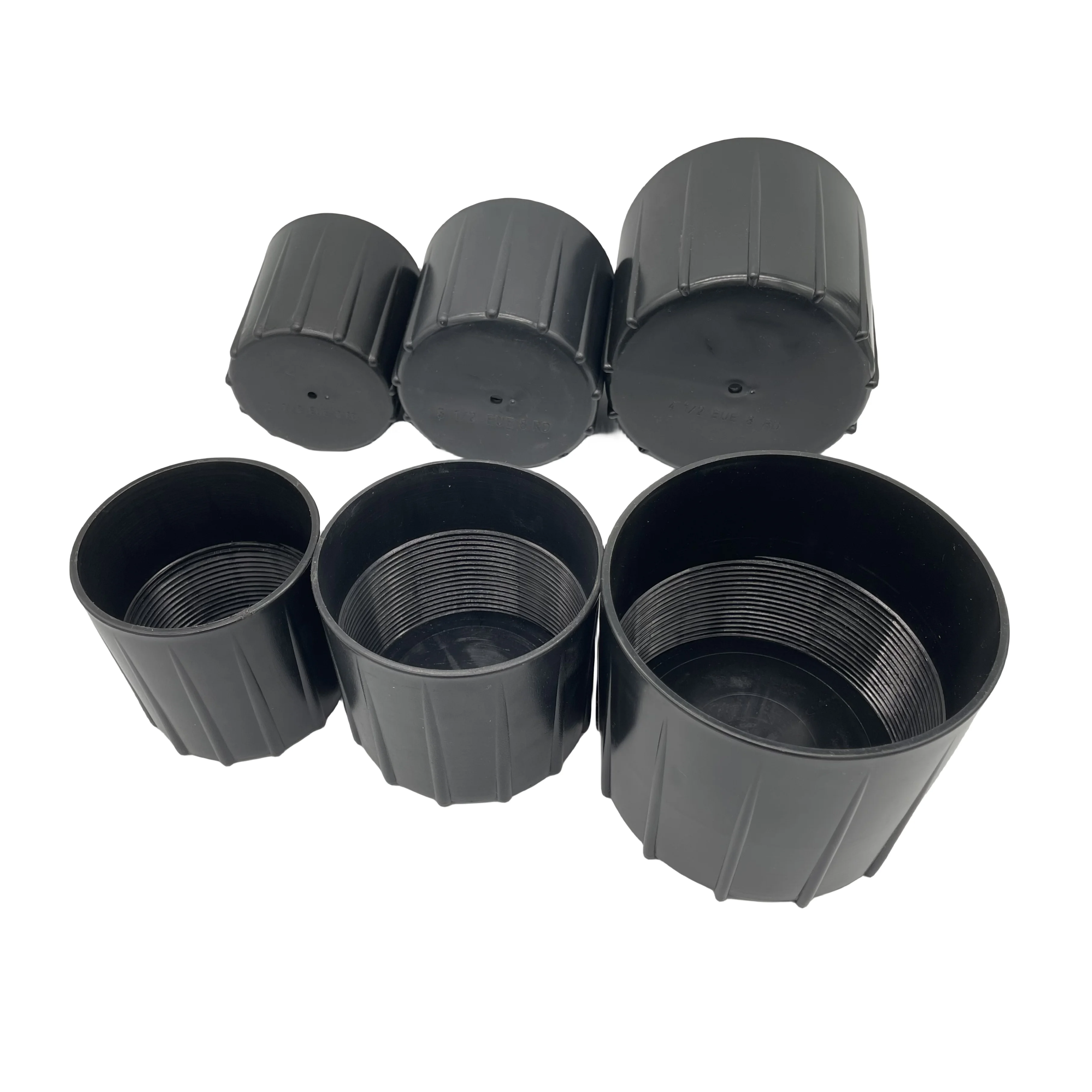 Bin 3 1/2" Plastic Thread End Cap Tubing Female Thread Protectors For ...