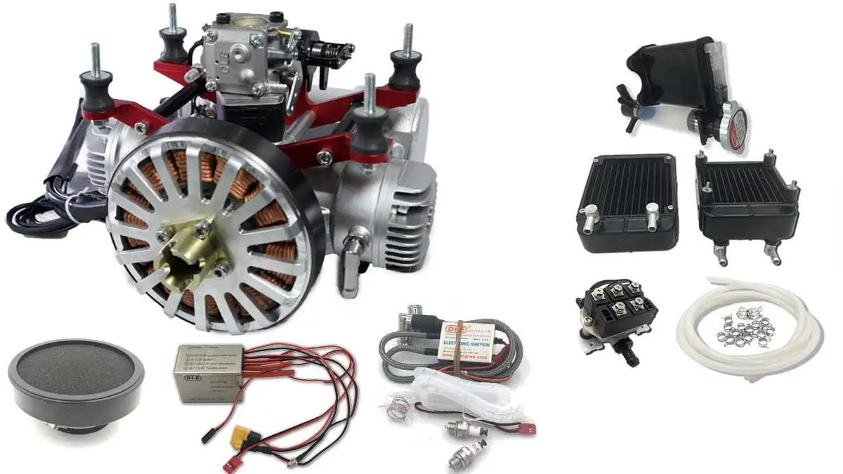 DLE70HD Drone Engine - 4.2kw Water-Cooled Hybrid Generator