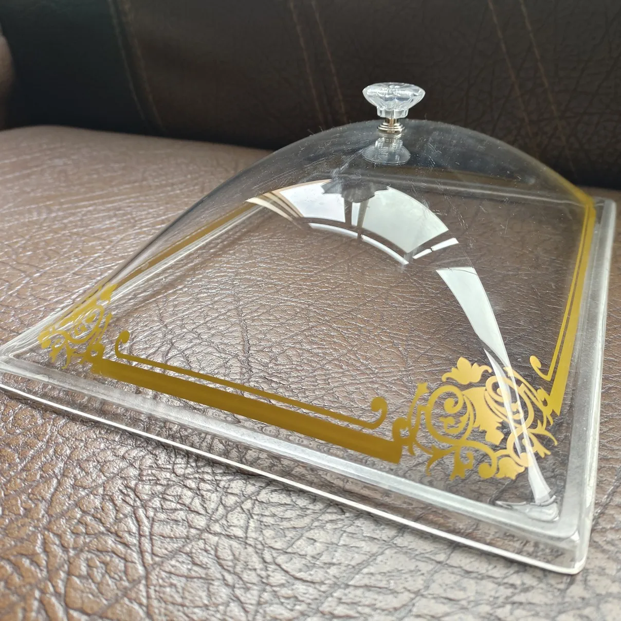 Transparent Lucite Cake Box - Personalized Acrylic Tray