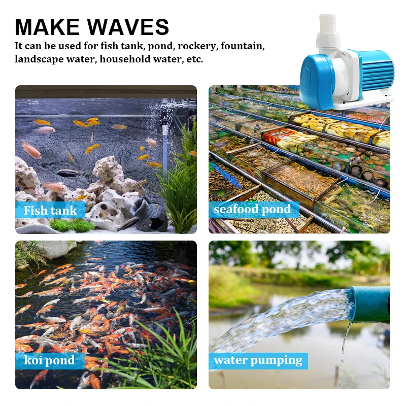 BPL-12000 AQUADREAM Big Water Flow Water Pump for Fish Tank and Pond ...