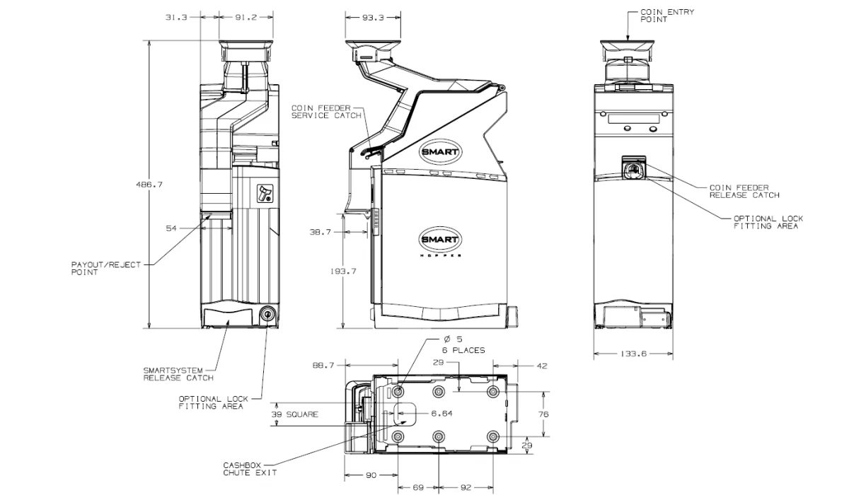 Smart Coin System Coin Acceptor Coin Change Cycle System for Unmanned ...