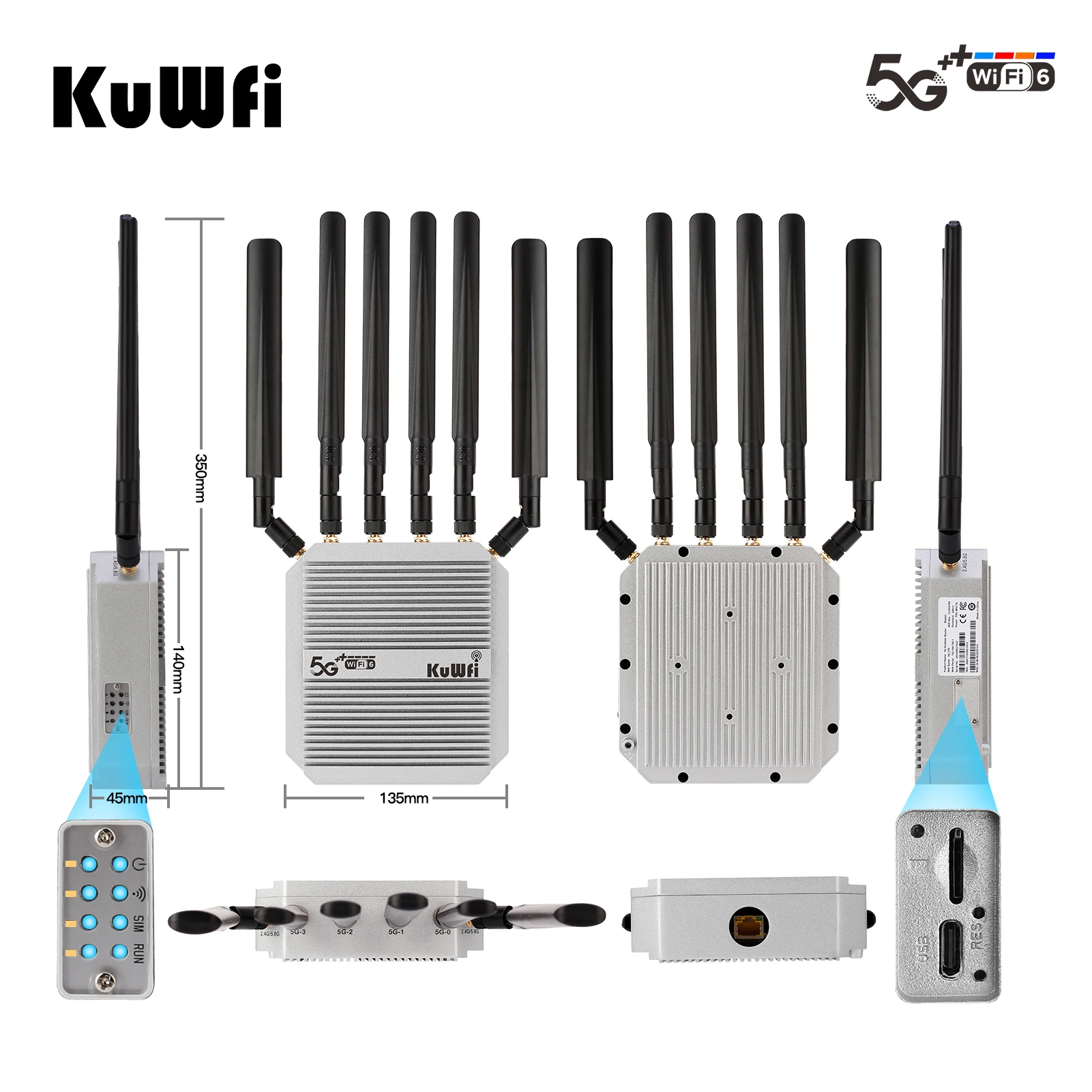5g Nr Kuwfi Outdoor Cpe 5g Dual Band Wifi Hotspot 2.5g Port 5g Cpe ...