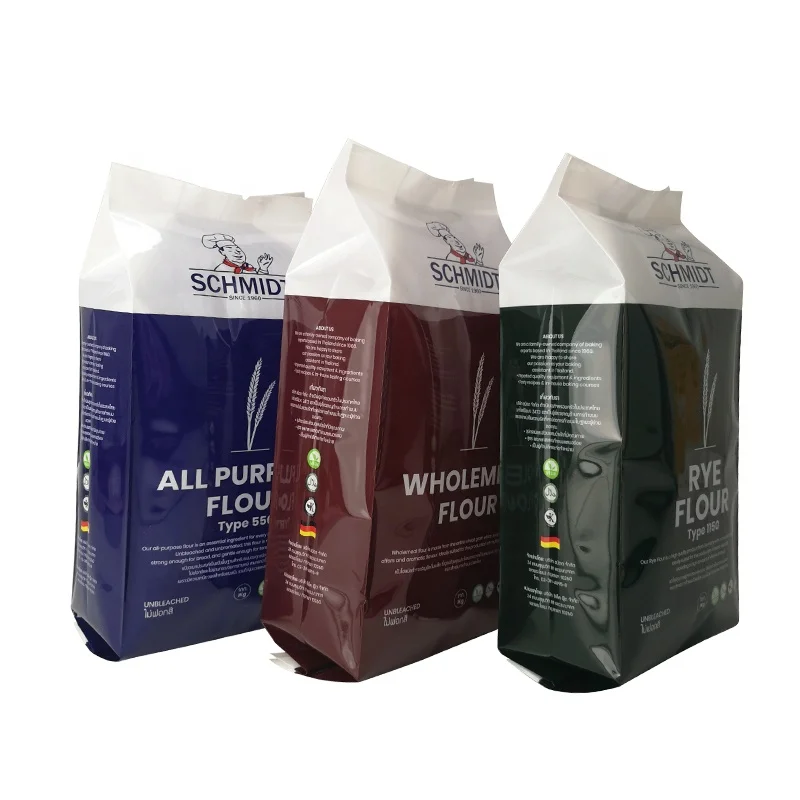Transparent 1kg Stand up Pouch - Ideal for Flour Packaging