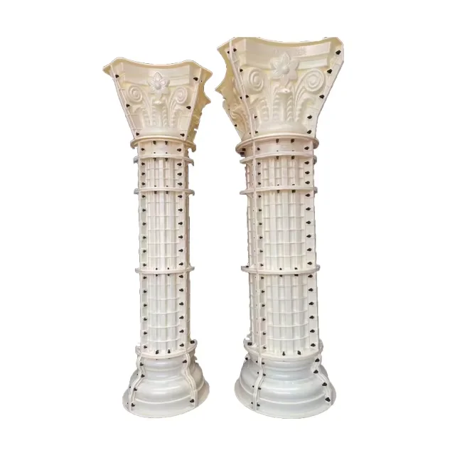 ECSON Concrete Roman Pillar Molds - Durable & Reusable