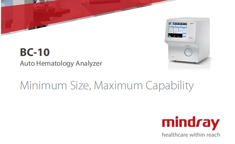 Cheapest Mindray Bc-10 3 Part Auto Hematology Analyzer Brand New Wbc ...