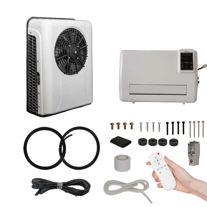 12V 24 Volt Roof Top Semi Air Conditioner for Caravan Excavator Rv ...