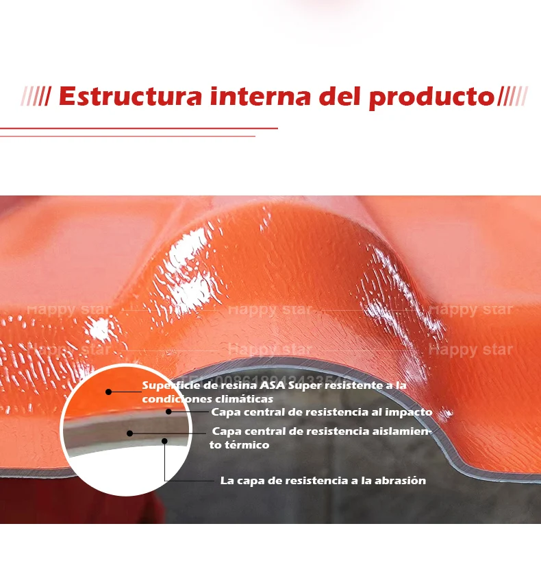 Teja PVC Doble Romana Anti-UV para Techos de Construcción | Wholesale