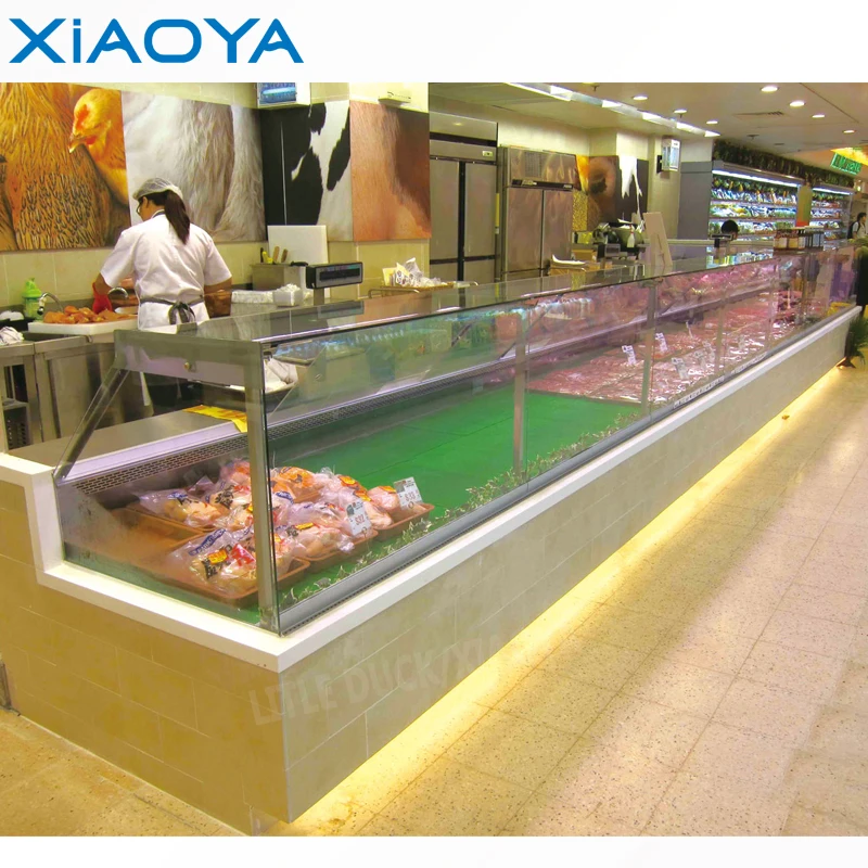 Refrigeration Equipment Supermarket Refrigerator Meat Display Fridge ...