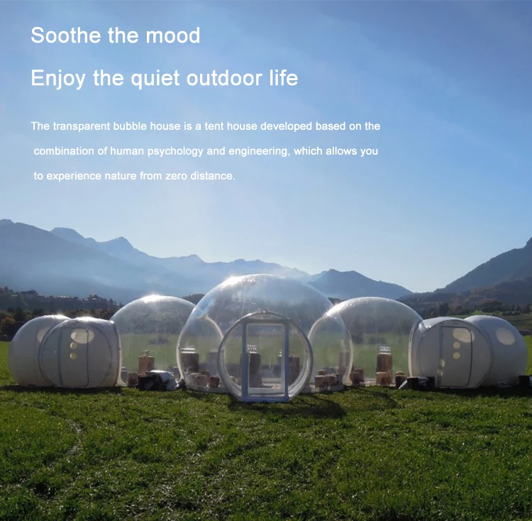 New Design Outdoor Glamping Igloo Lodge Shelter Clear Inflatable Bubble ...