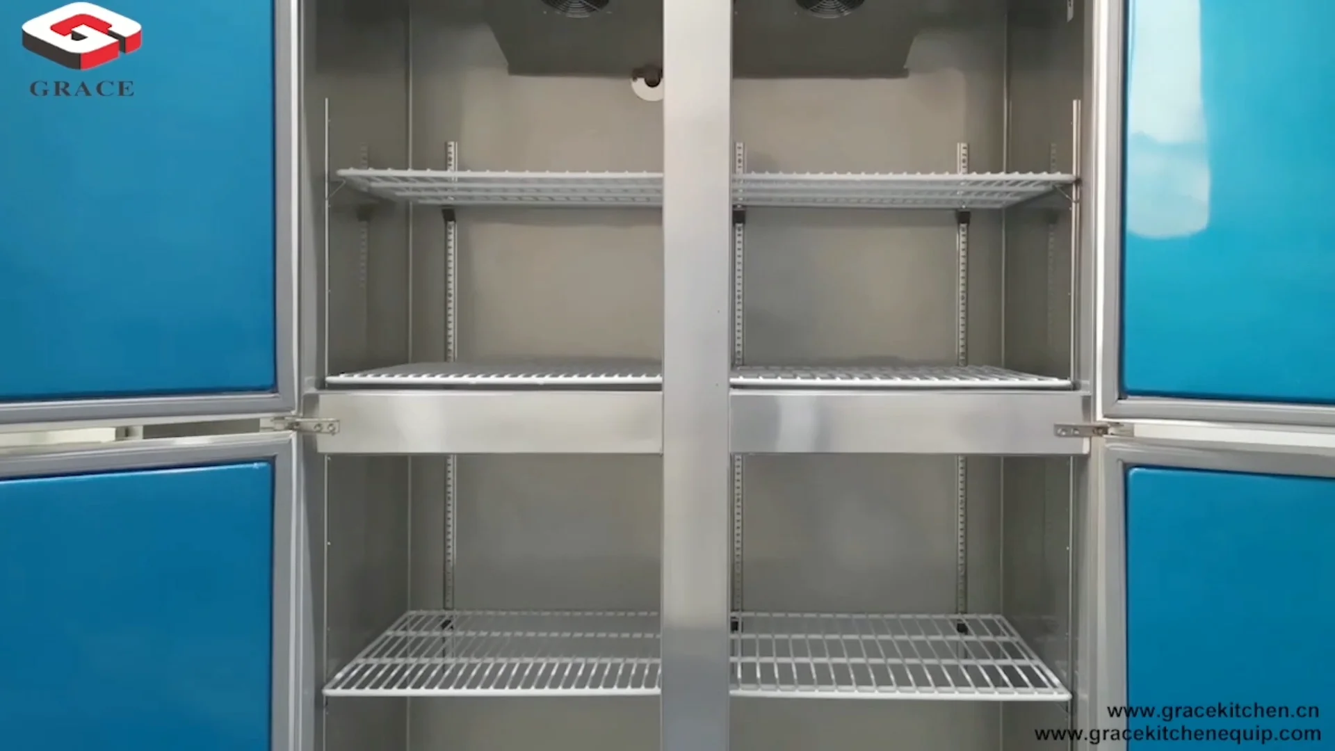 Industrial Stainless Steel Upright Freezer Commercial 4 Door ...