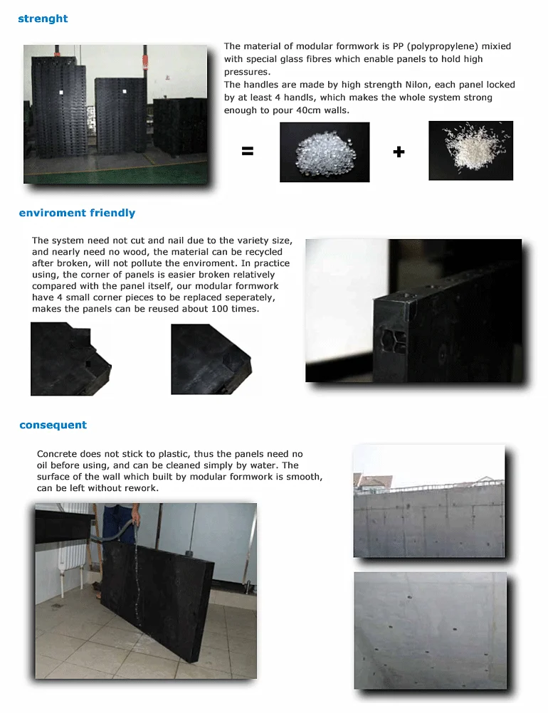 Precast Adjustable Plastic Column Mould for Construction