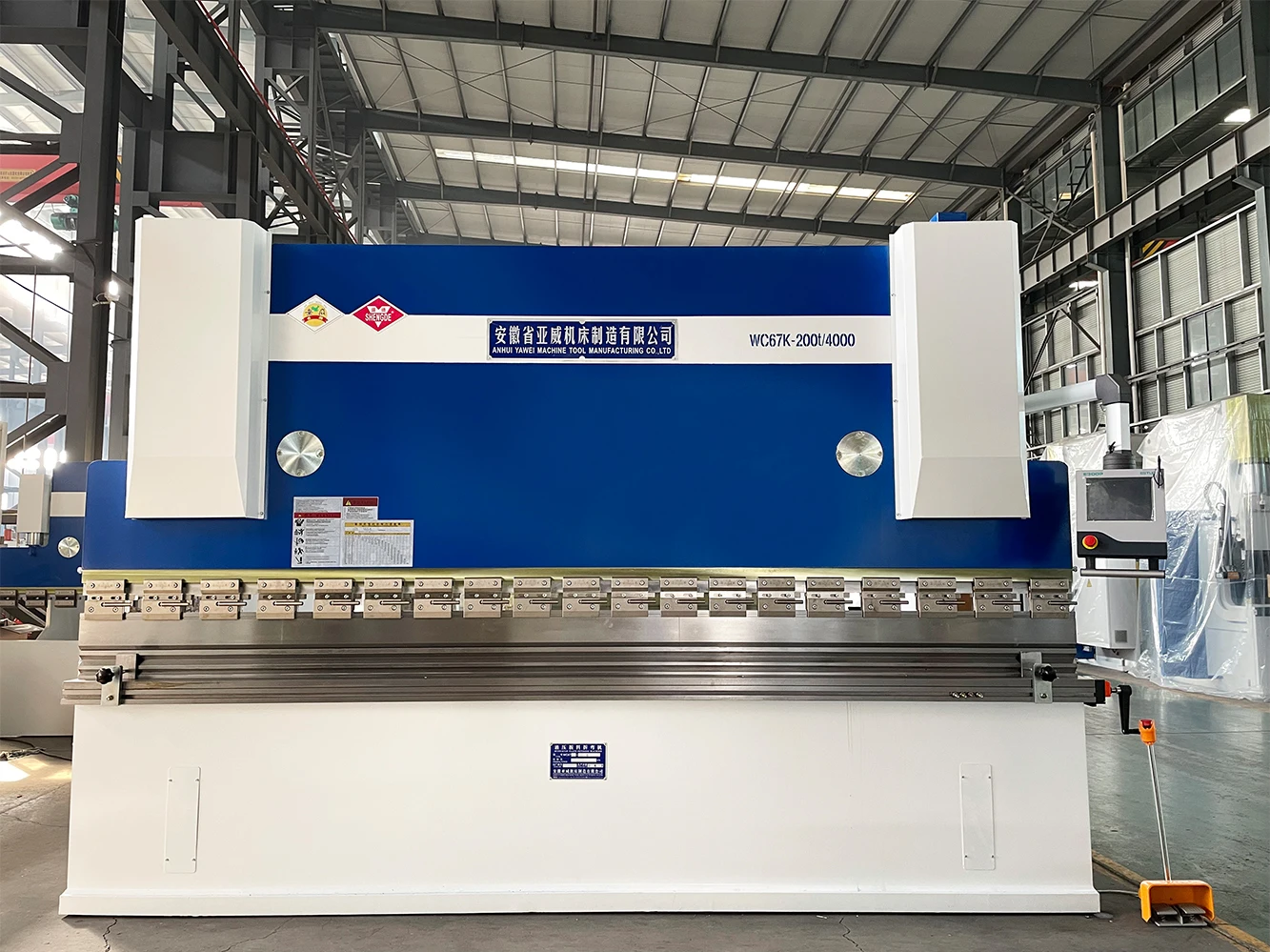 NC Stainless Steel Press Brake 200t/4000 With E300P Control System ...