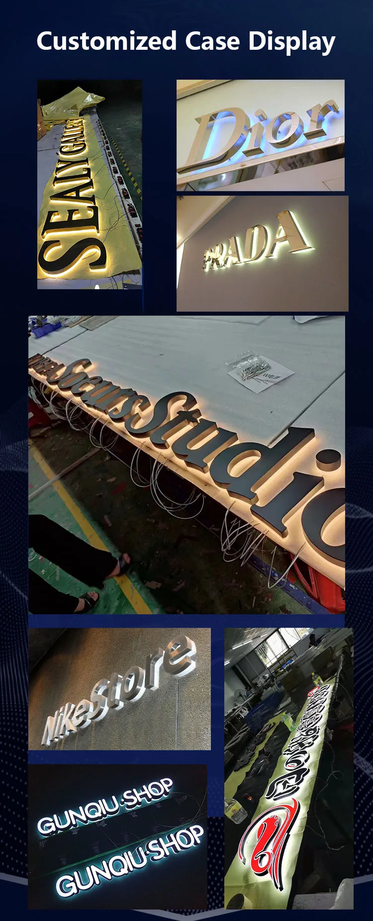 Business Sign Board Logo Office Indoor Outdoor Backlit Illuminated ...