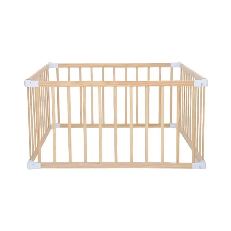 Heute Safety Solid Wood Foldable Baby Playpens Kids Fence Playpen Home ...