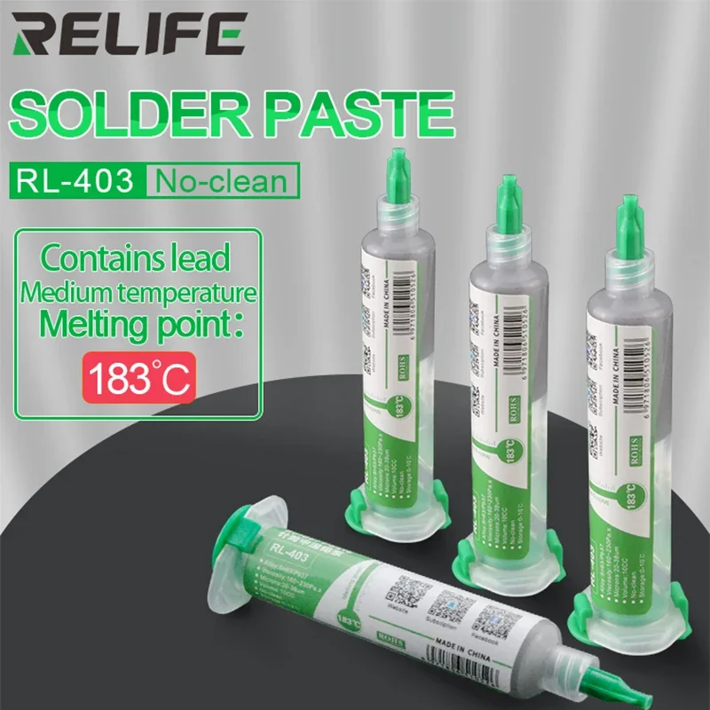 RELIFE No-Clean Soldering Paste RL-402 for PCB BGA Reballing