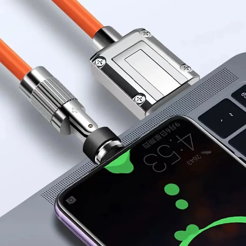 New Design 3 in 1 Charging Cable Usb Type-c Phone Charger 540 Rotation ...