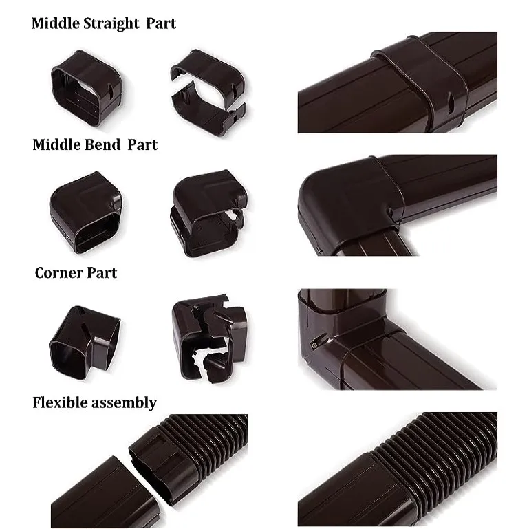 Brown Line Set Ducting Air Conditioner Parts Light Commercial Pipe ...