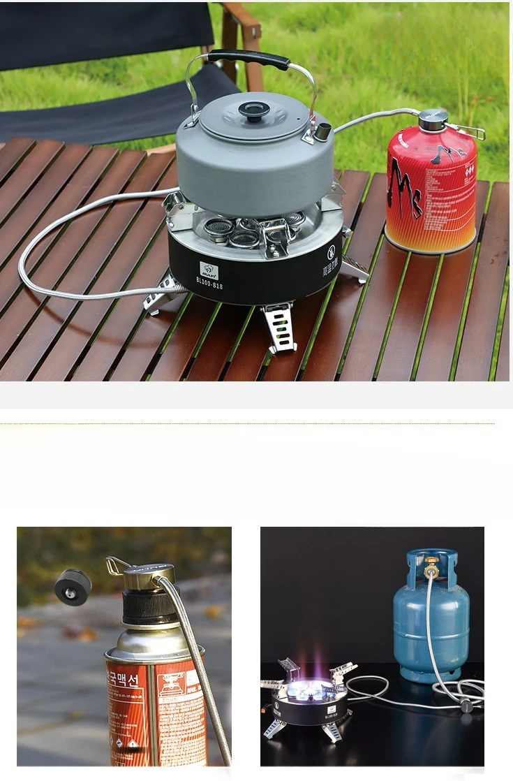 Bulin 18000w Super Power Camping Stove Windproof Seven Core Gas Furnace Foldable Backpacking ...