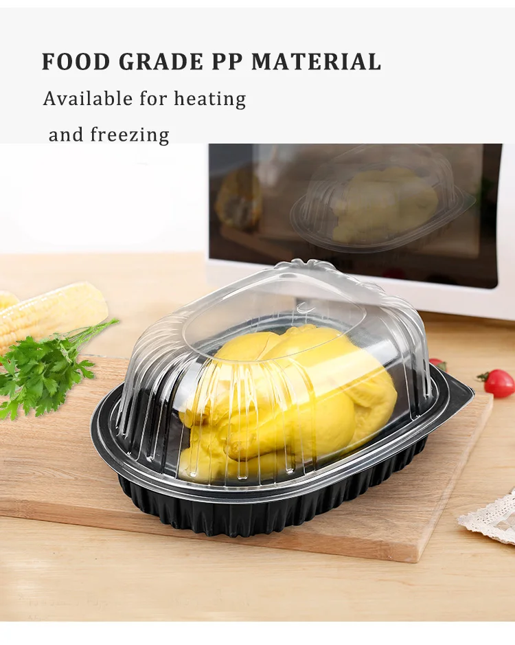 Disposable Food Safe Plastic Roast Chicken Box with Handle and ...