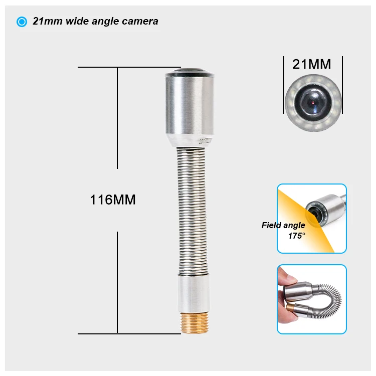 Industrial Borescope Inspection Camera Internal Sewer Drain Pipe ...