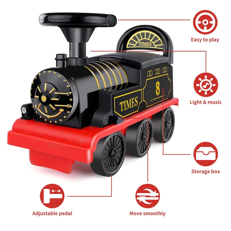 Retro Electric Train Set for Adults with Music & Light