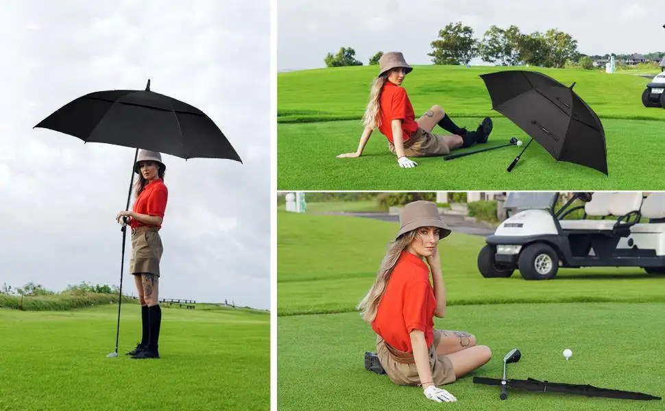 Extra Large Umbrella - Double Vented, Waterproof & Windproof