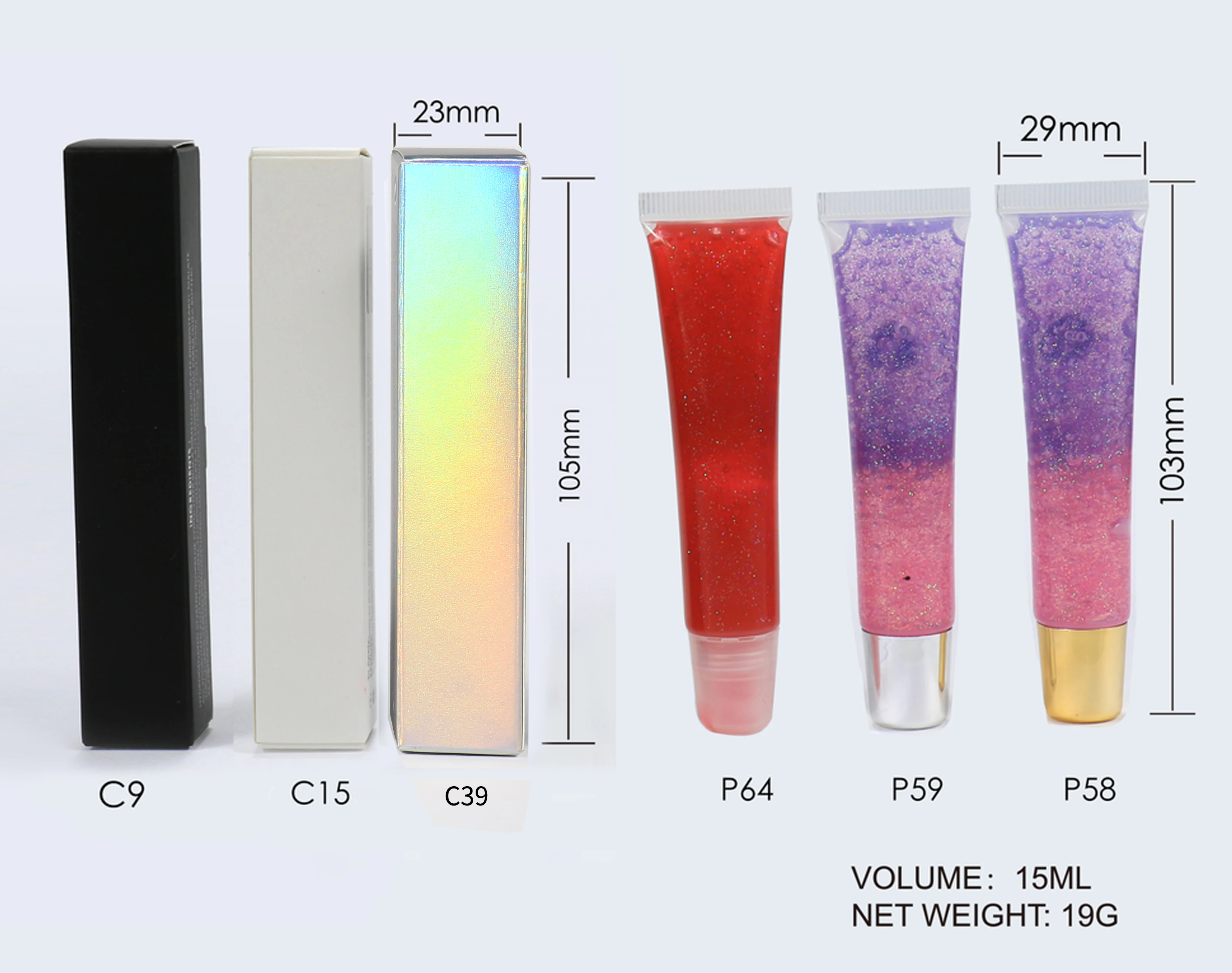 122 Colors Custom logo Lipstick Flavored Glitter Lipgloss Base Lipgloss ...