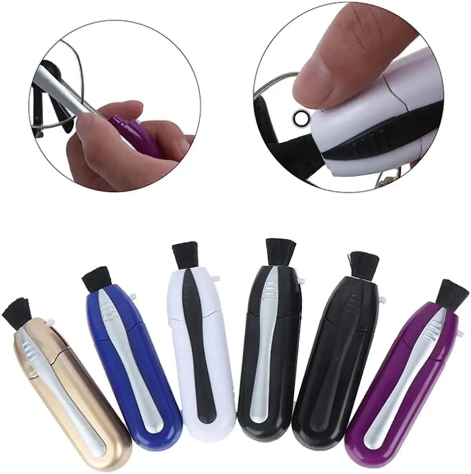 Durable Spectacles Glasses Brush Tools Microfiber Eyeglass Lens Cleaner ...