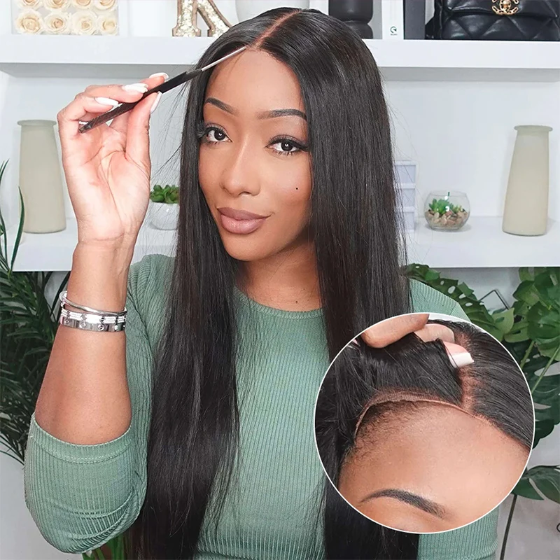 Angelbella 13x4 Hd Lace Wig Glueless Wigs Human Hair Pre Plucked Wear ...