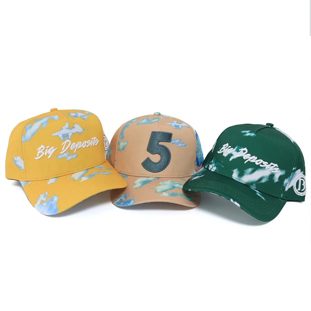 High Quality Wholesale 5 Panel Custom Adult Structured Polyester 3D ...