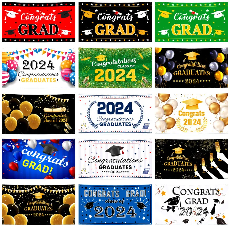 2024 Graduation Customized Graduation Banner Outdoor Fabric Vinyl ...