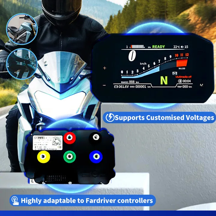 Android System Ebike Digital Speedometer for Electric Motorcycles