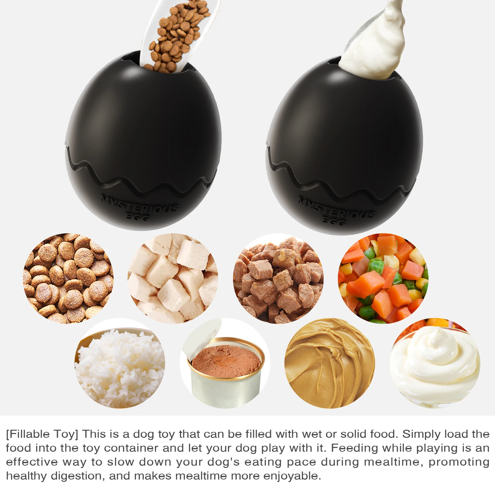 Unique Dinosaur Egg Shape Pet Toys for Animals Teeth Cleaning