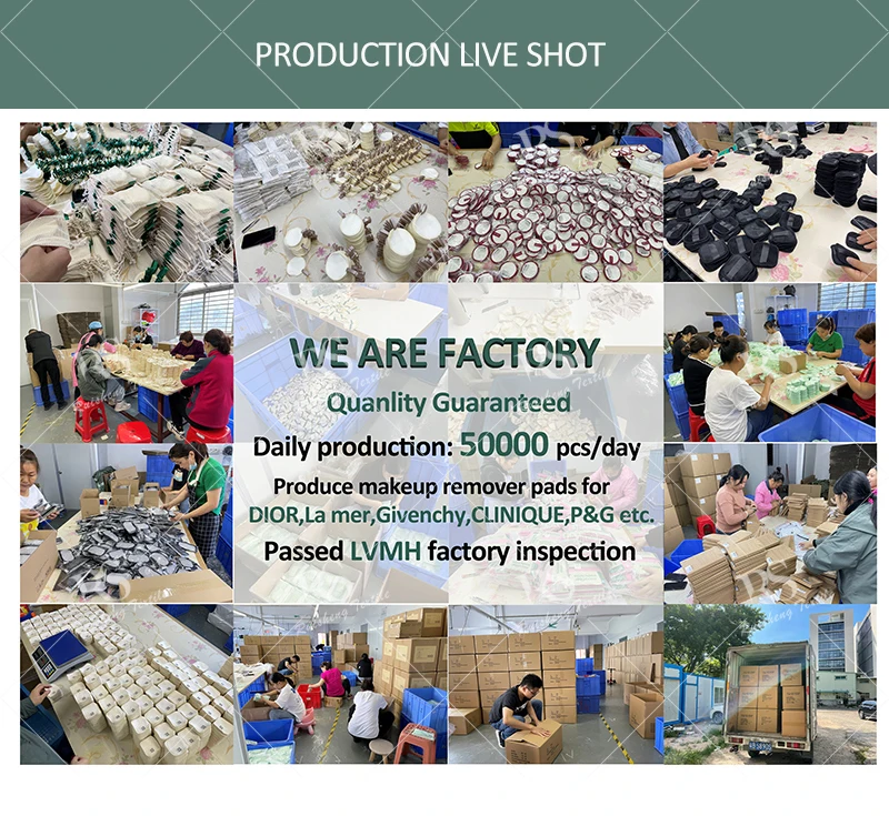 Bamboo Terry Face Clean Towel square Custom logo Eco Friendly Makeup ...