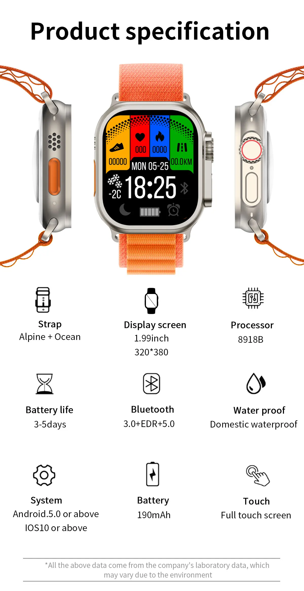 Smartwatch Ultras Hw Dt Gs 8 Pro Max Plus 2023 Smart Watch Serie 8 Iwo ...