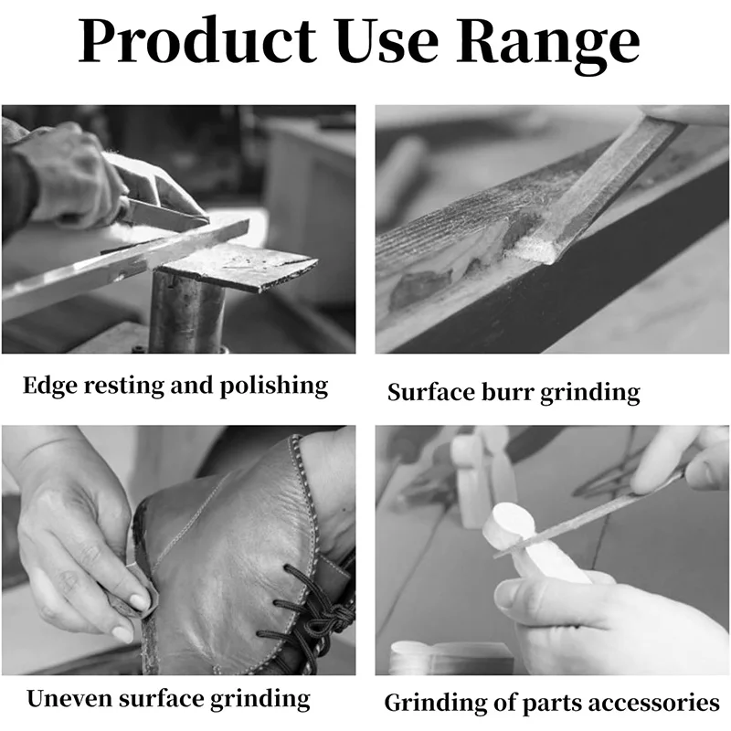 Stainless Steel Half Round Files - Sharp & Durable Tools