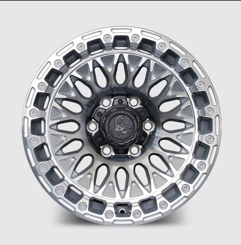 In Stock Deep Concave Design Matte Black 17 18 Inch off Road Wheels 6* ...