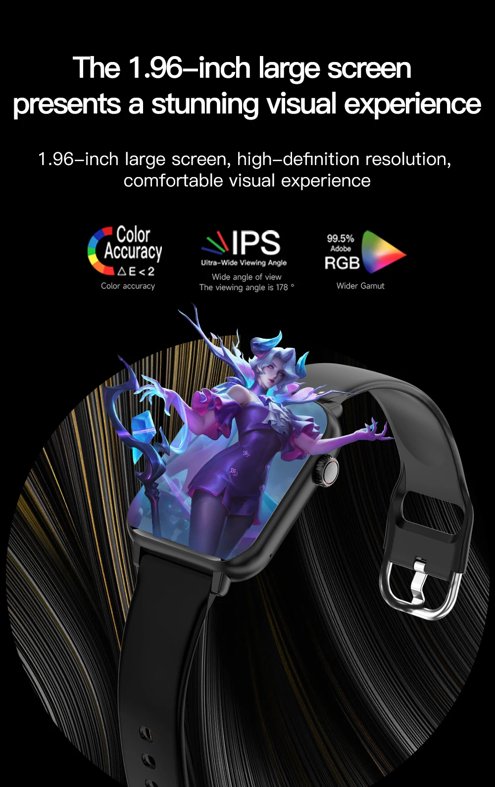 A60pro Smartwatch High Resolution Magnetic Charging Multi-health ...