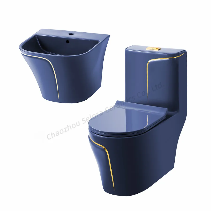 Golden Luxury Bathroom Sanitary Ware Suite - Wc One Piece