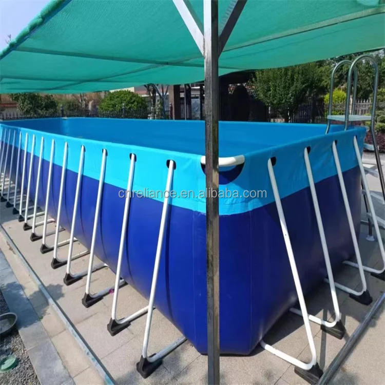 20ft Metal Rectangular Swimming Pool Frame Above Ground Pool Commercial ...
