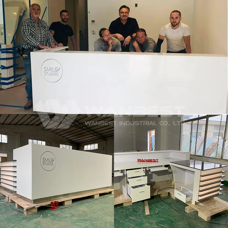 Customizable Large Size Reception Desk - Modern & Durable