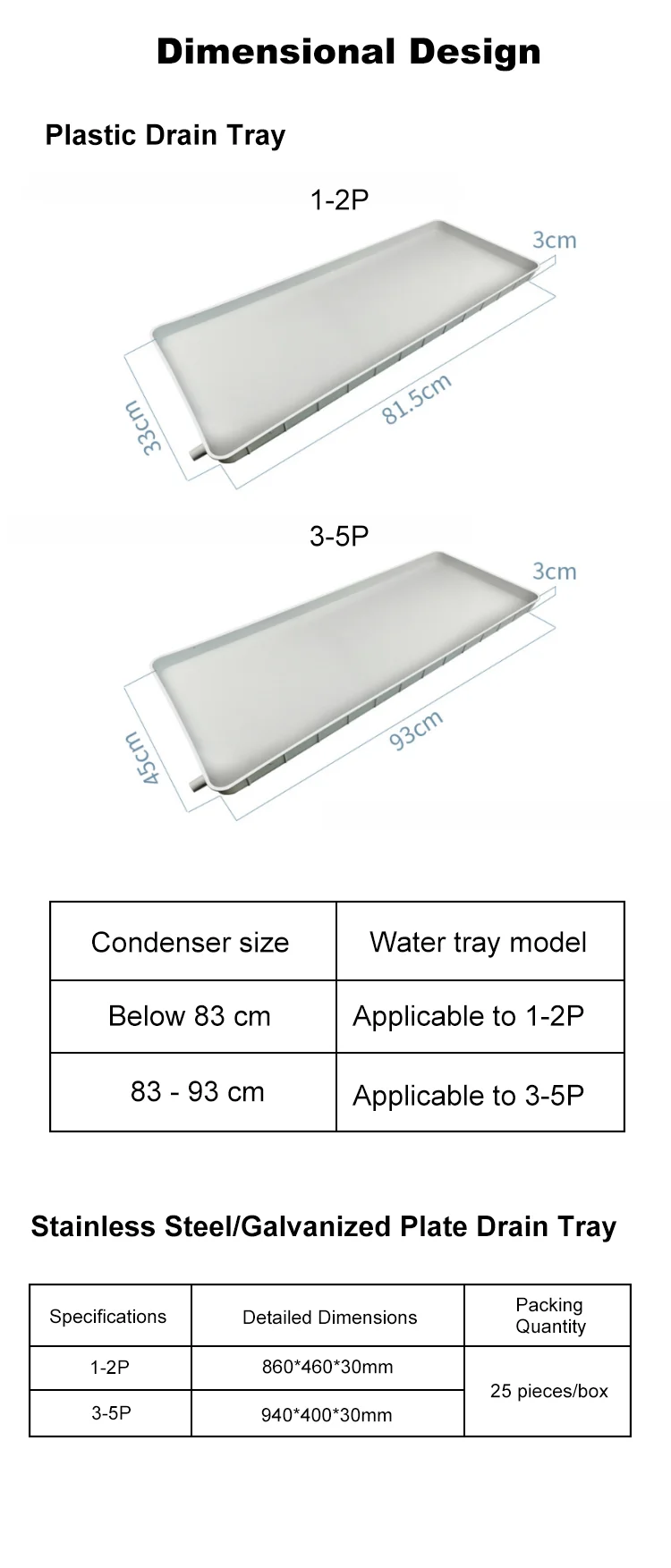 Good Quality Condensate Drain Pan Water Tray For Air Conditioner - Buy ...