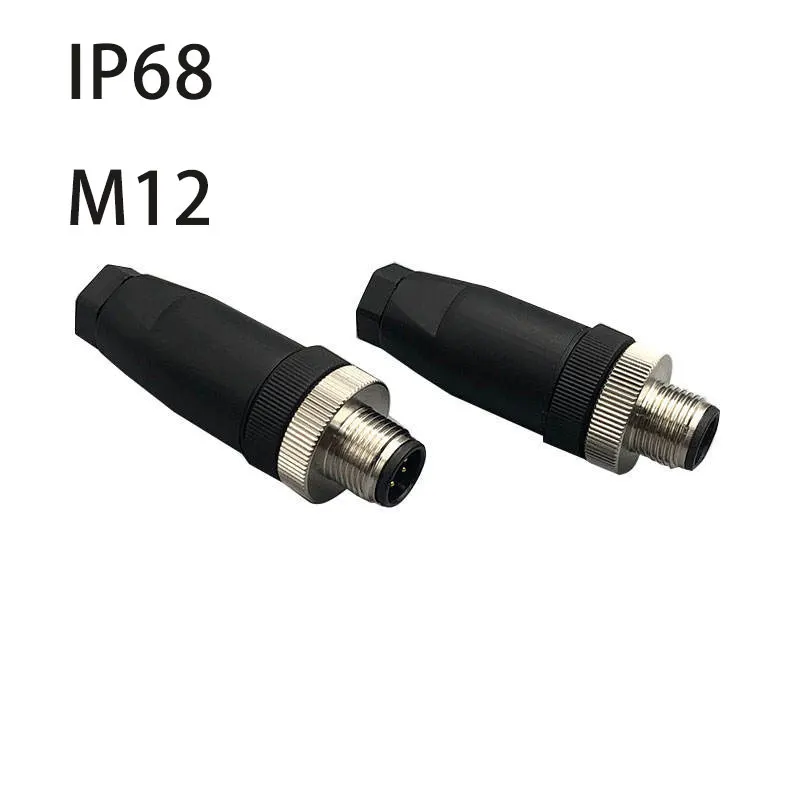 Ip67 Connector M12 Circular Waterproof 3 4 5 Pin Sensor Male Female ...