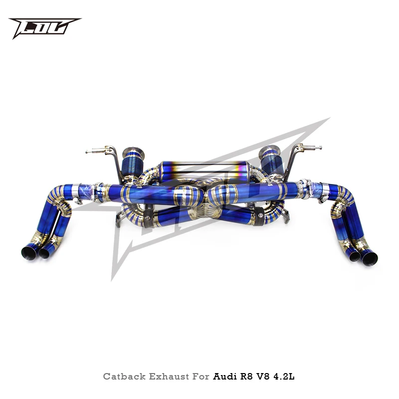 Auto Vacuum Valve Catback Exhaust System Pipes for Audi R8 V8 4.2L 2008 ...