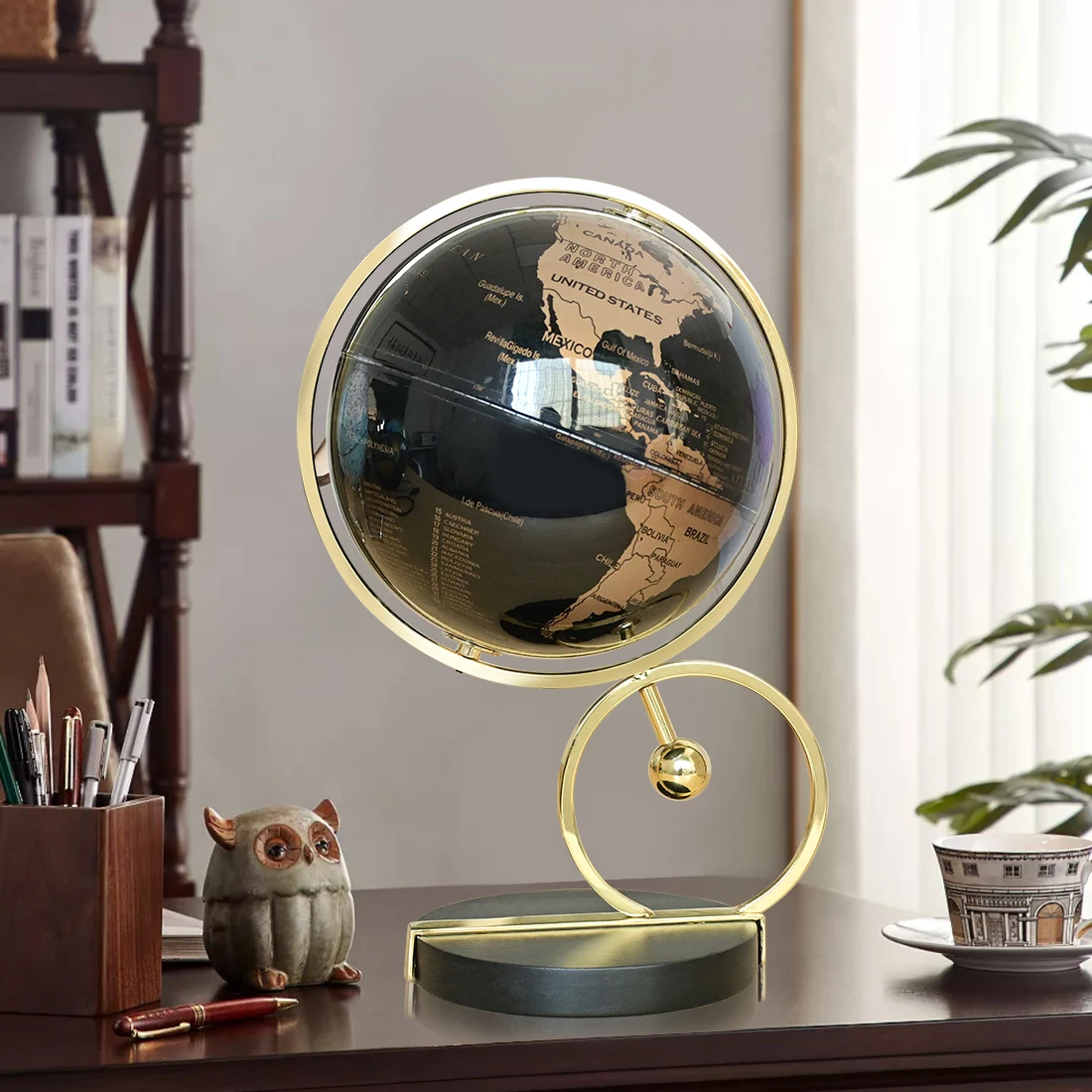 Rose Gold Wholesale World Map Ball Teaching Art Crafts Globe English ...