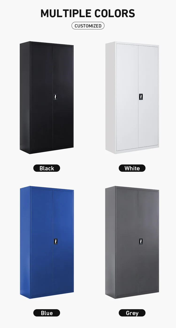 Luoyang Factory Steel Wardrobe Design/Metal Double Door Almirah Bedroom ...