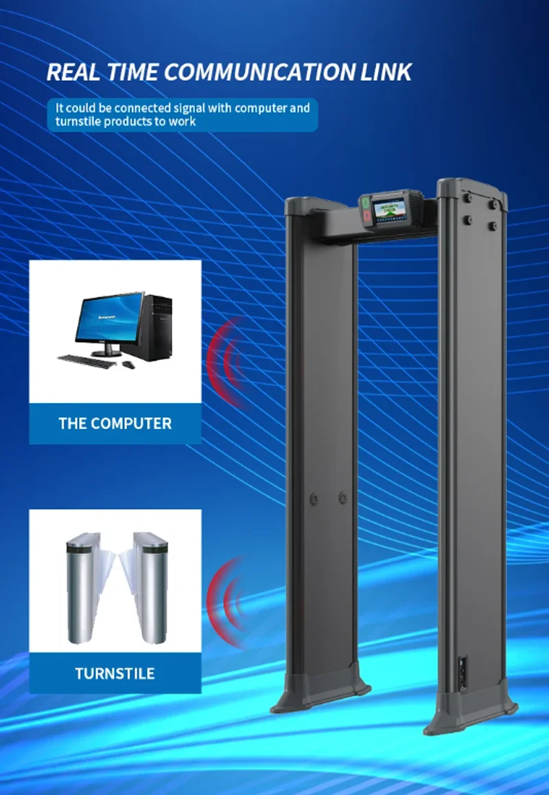 Arch Door Frame Industrial Metal Detector Walk through Security Gate ...