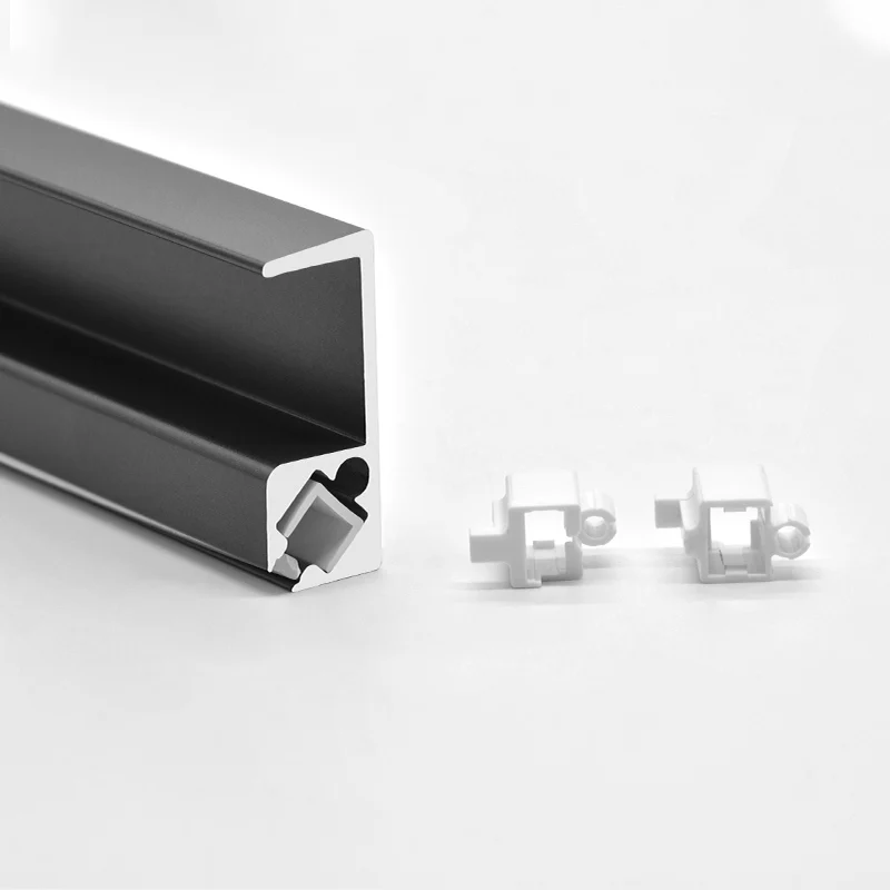 Plug type LED aluminum anodized aluminum extruded LED profile Front ...